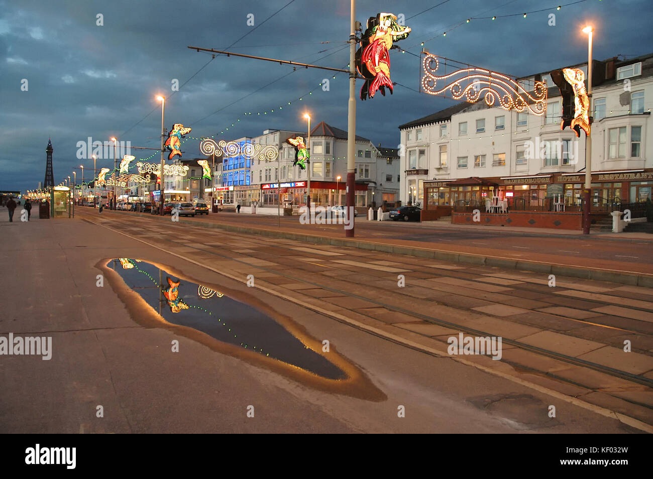 The illuminations at Blackpool in England Stock Photo - Alamy