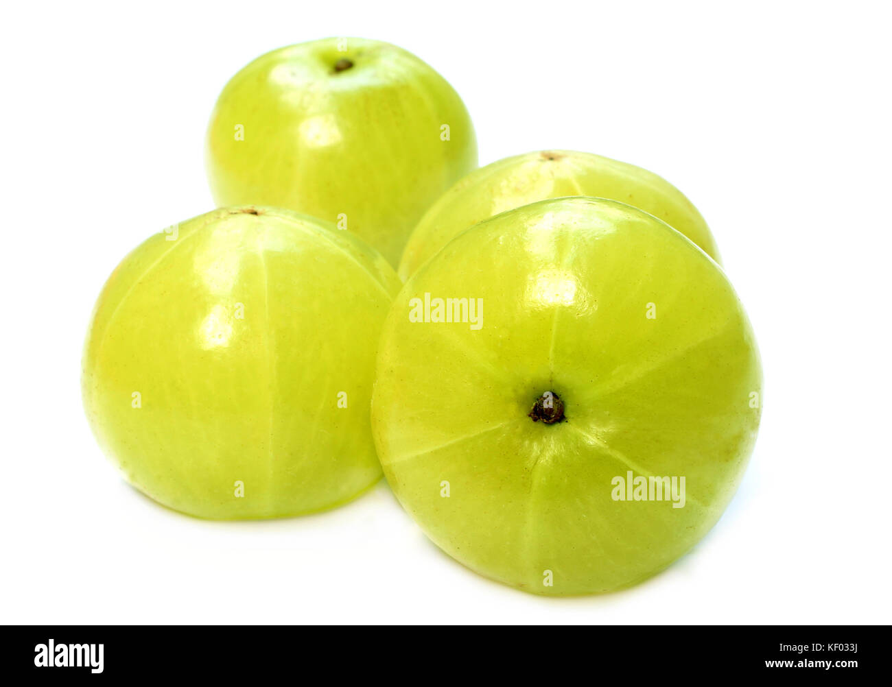 Medicinal Amla fruits over white background Stock Photo - Alamy