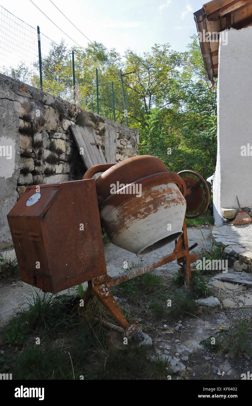 Economic slump in the village of Carrega Ligure, Piedmont, Italy Stock ...