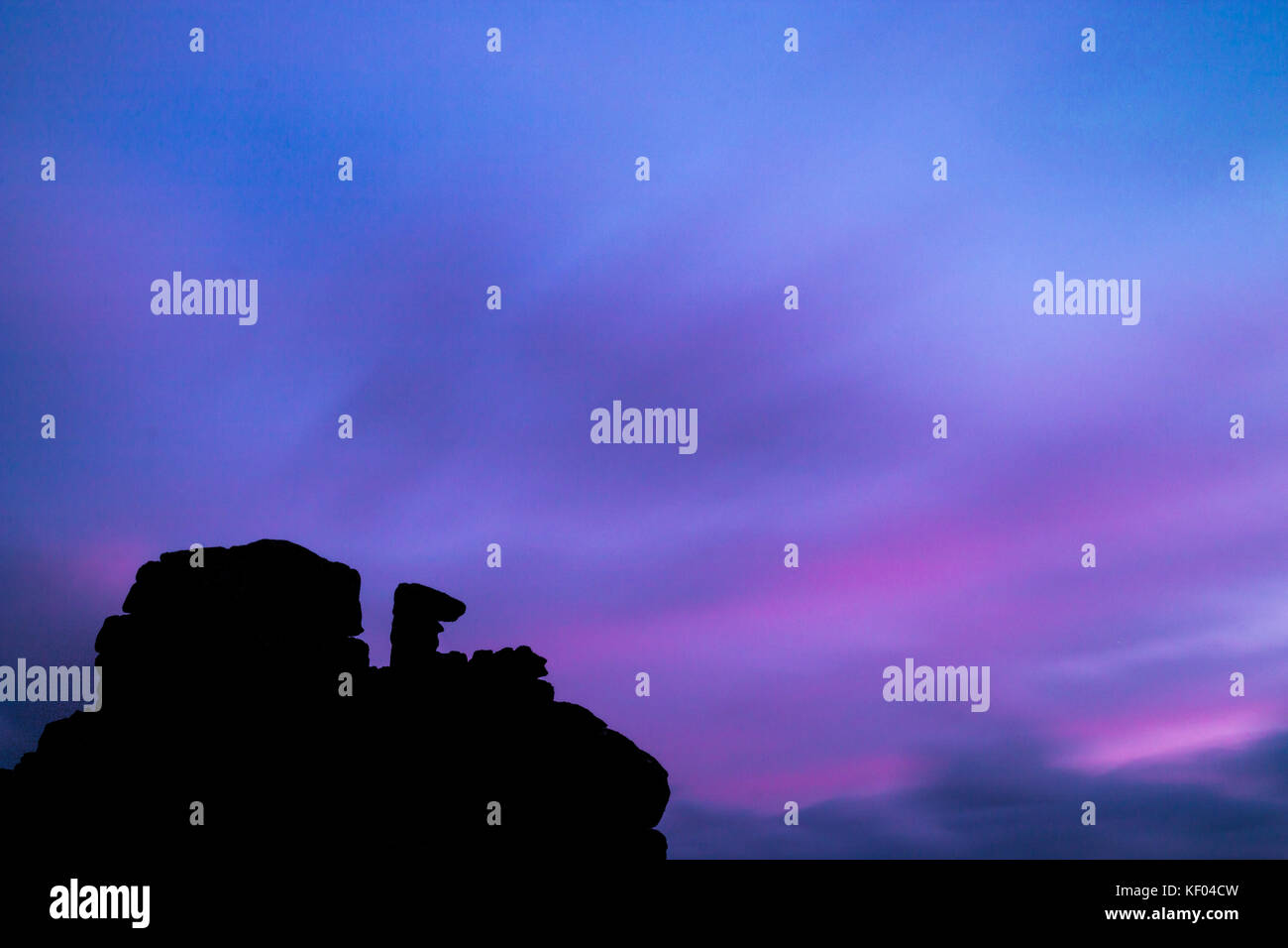 The loaded camel at dusk, St Mary's, Isles of Scilly Stock Photo - Alamy