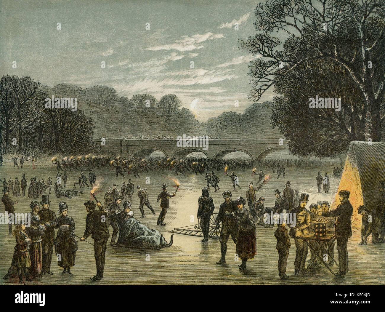 MAYSON BEETON COLLECTION. Hyde Park. Skating on the Serpentine, c.1850 ...