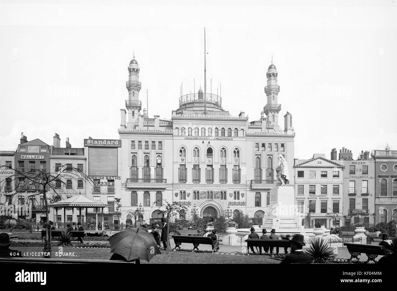 Alhambra theatre leicester square london Black and White Stock Photos ...