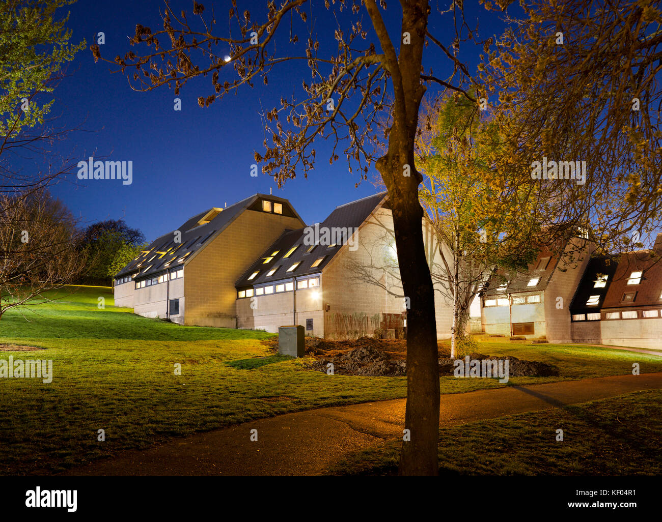 Guildford, Surrey. General view of students accommodation at Stag Hill ...