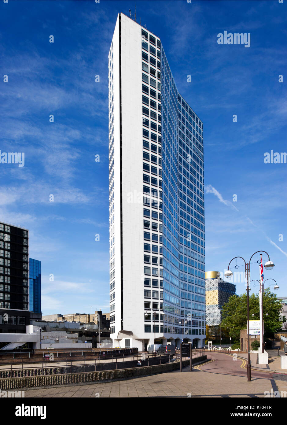 Alpha Tower, Suffolk Street, Queensway, Birmingham, West Midlands. General view from the south ...