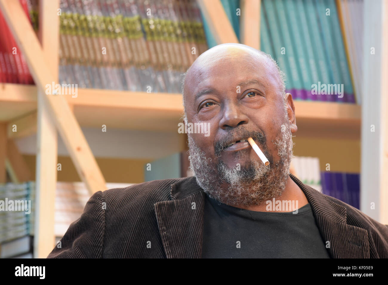 Frankfurt, Germany. 11th Oct, 2017. Lyonel Trouillot, haitian writer ...