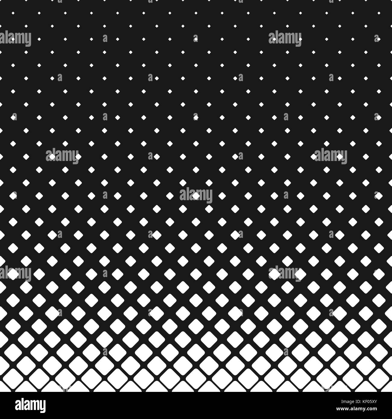 Abstract monochrome rounded square pattern background - vector illustration from diagonal ...