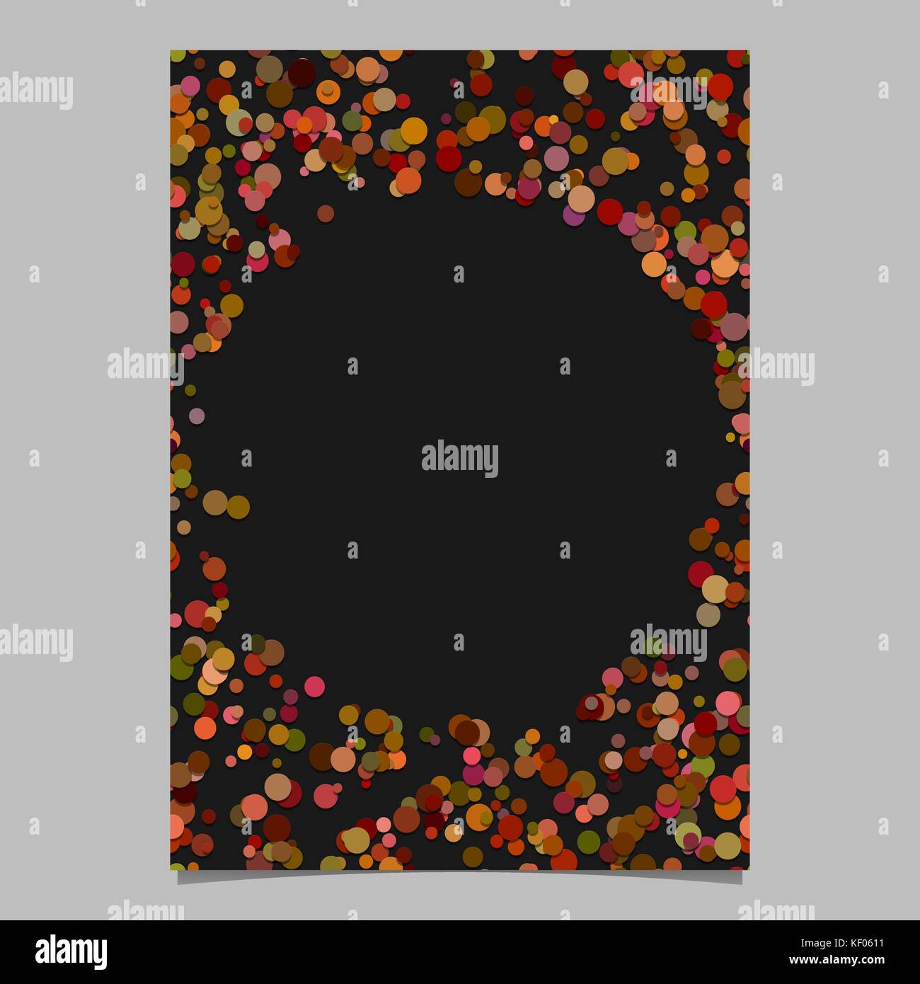 Abstract random dot design page template - trendy vector blank poster ...