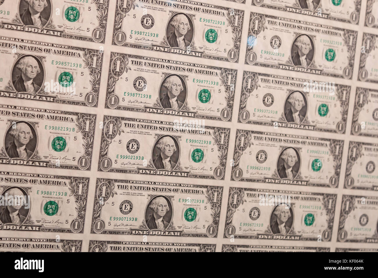 Rows of Dollar Banknotes in Line, Business Theme Stock Photo - Alamy