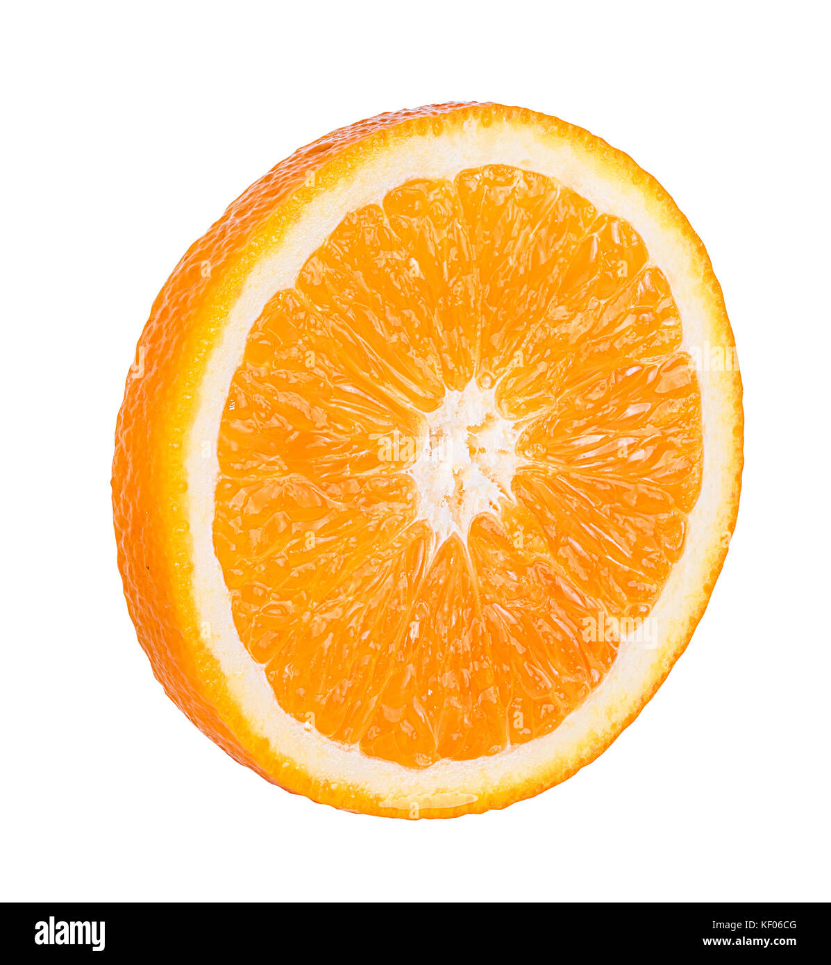 Ripe orange isolated on white background Stock Photo - Alamy