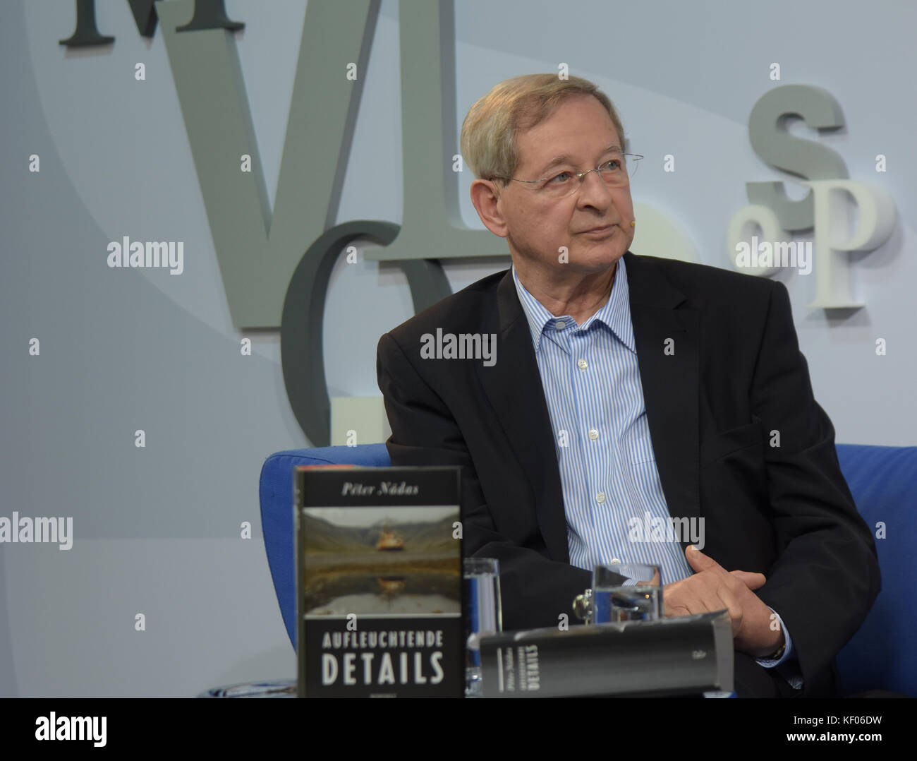 Frankfurt, Germany. 12th Oct, 2017. Peter Nadas (* 1942), hungarian ...