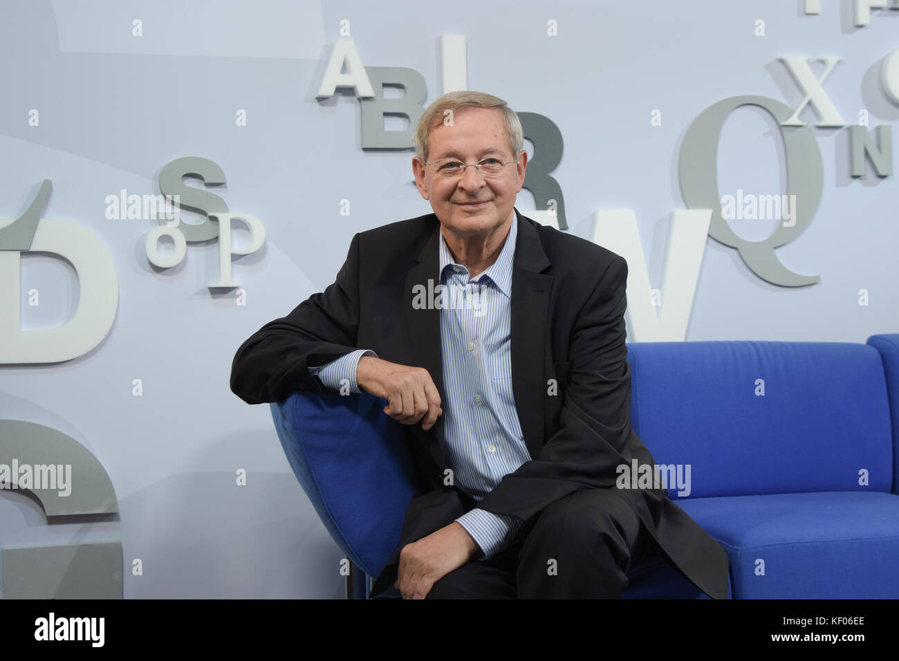 Frankfurt, Germany. 12th Oct, 2017. Peter Nadas (* 1942), hungarian ...