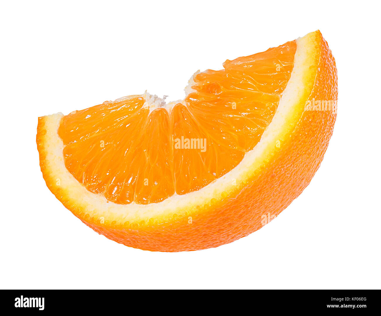 Ripe orange isolated on white background Stock Photo - Alamy