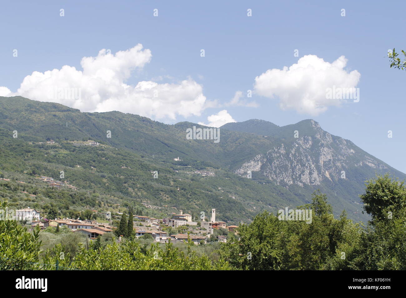 landscape of a small ancient village among the Italian hills Stock ...
