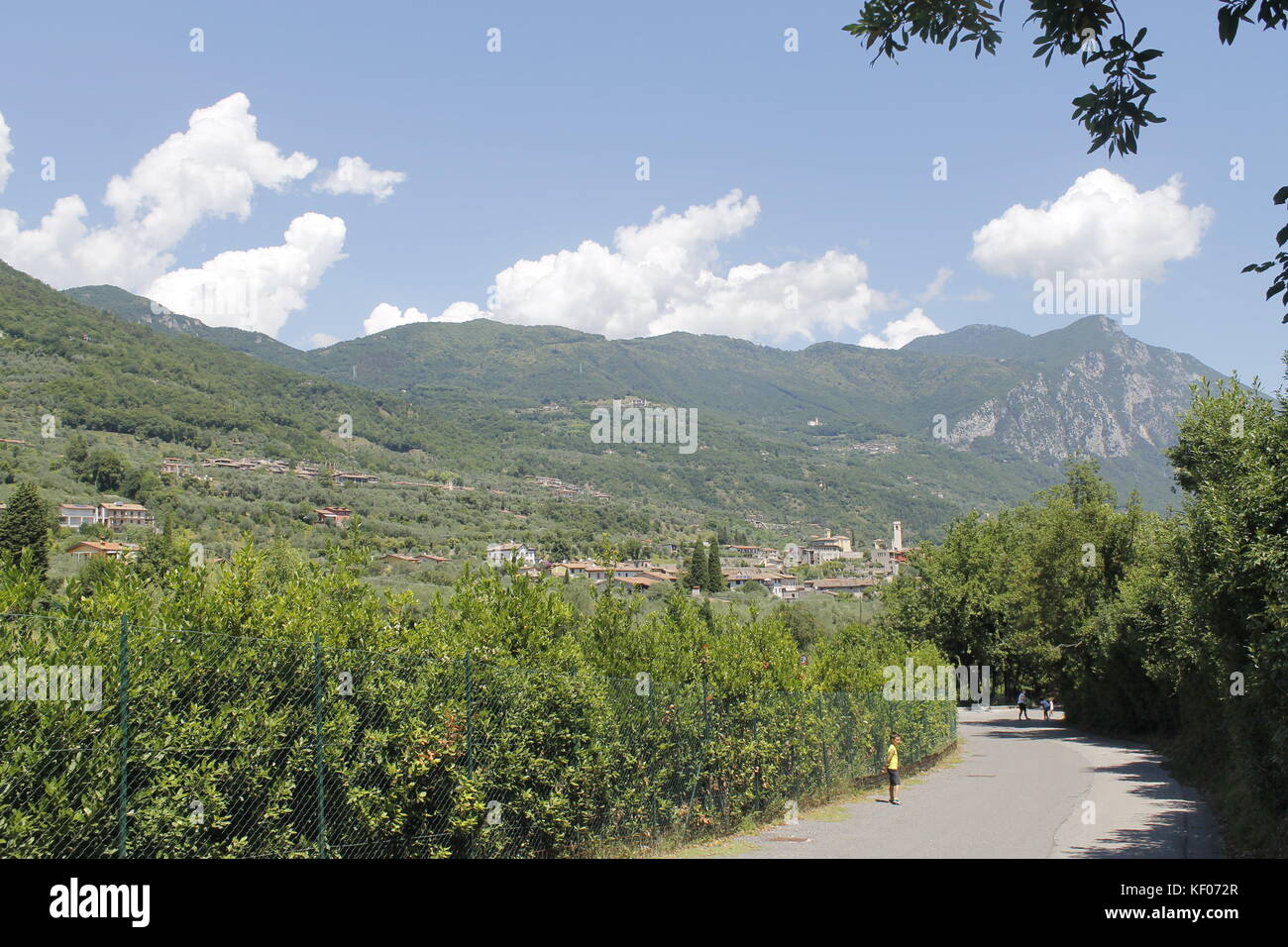 landscape of a small ancient village among the Italian hills Stock ...