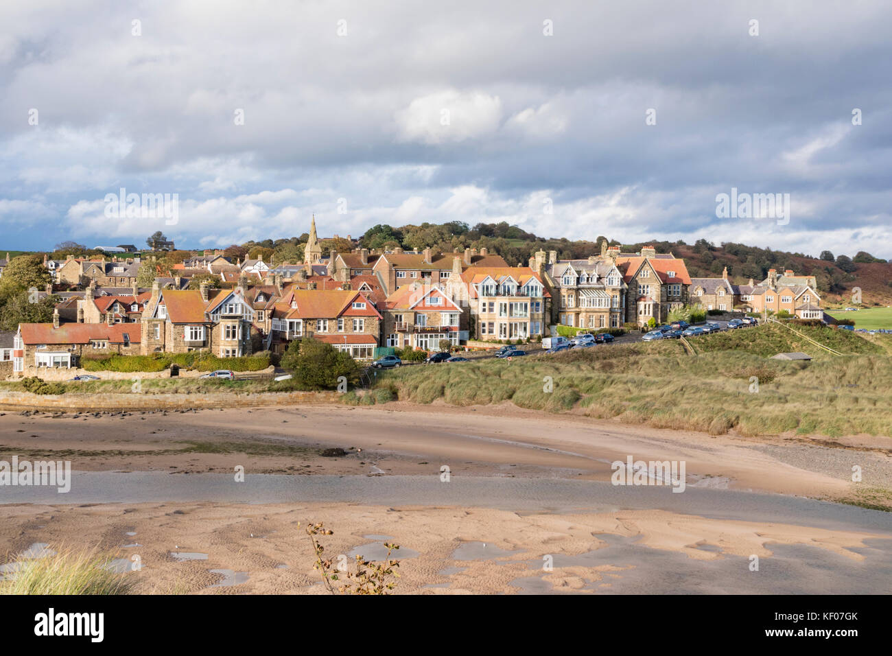 Alnmouth on the River Aln estuary, Northumberland, England, UK Stock ...