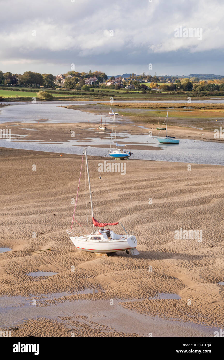 Alnmouth on the River Aln estuary, Northumberland, England, UK Stock ...