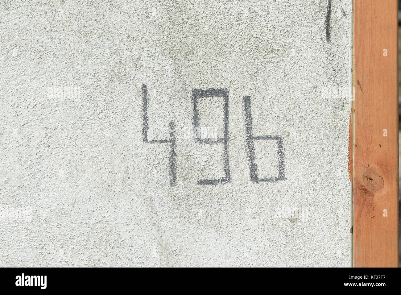 House number 49b sign hi-res stock photography and images - Alamy