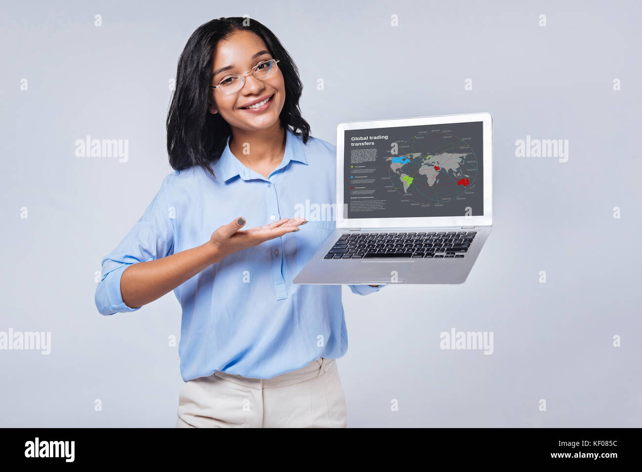 Young entrepreneur pointing giving hi-res stock photography and images ...