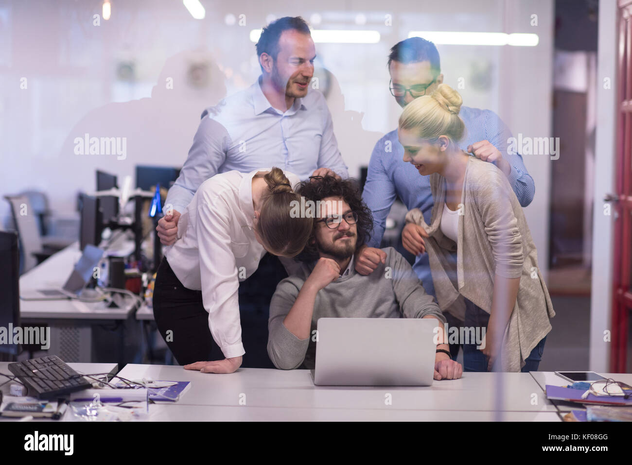 Portrait Of Successful Business people Entrepreneur At Busy startup ...