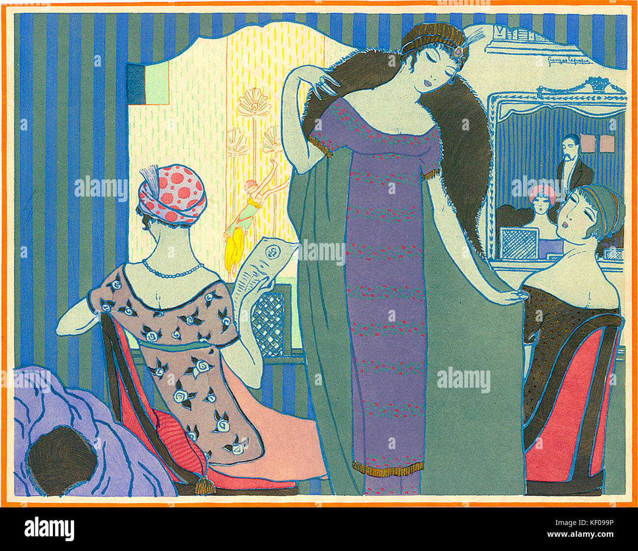 Georges Lepape vintage illustration Stock Photo - Alamy