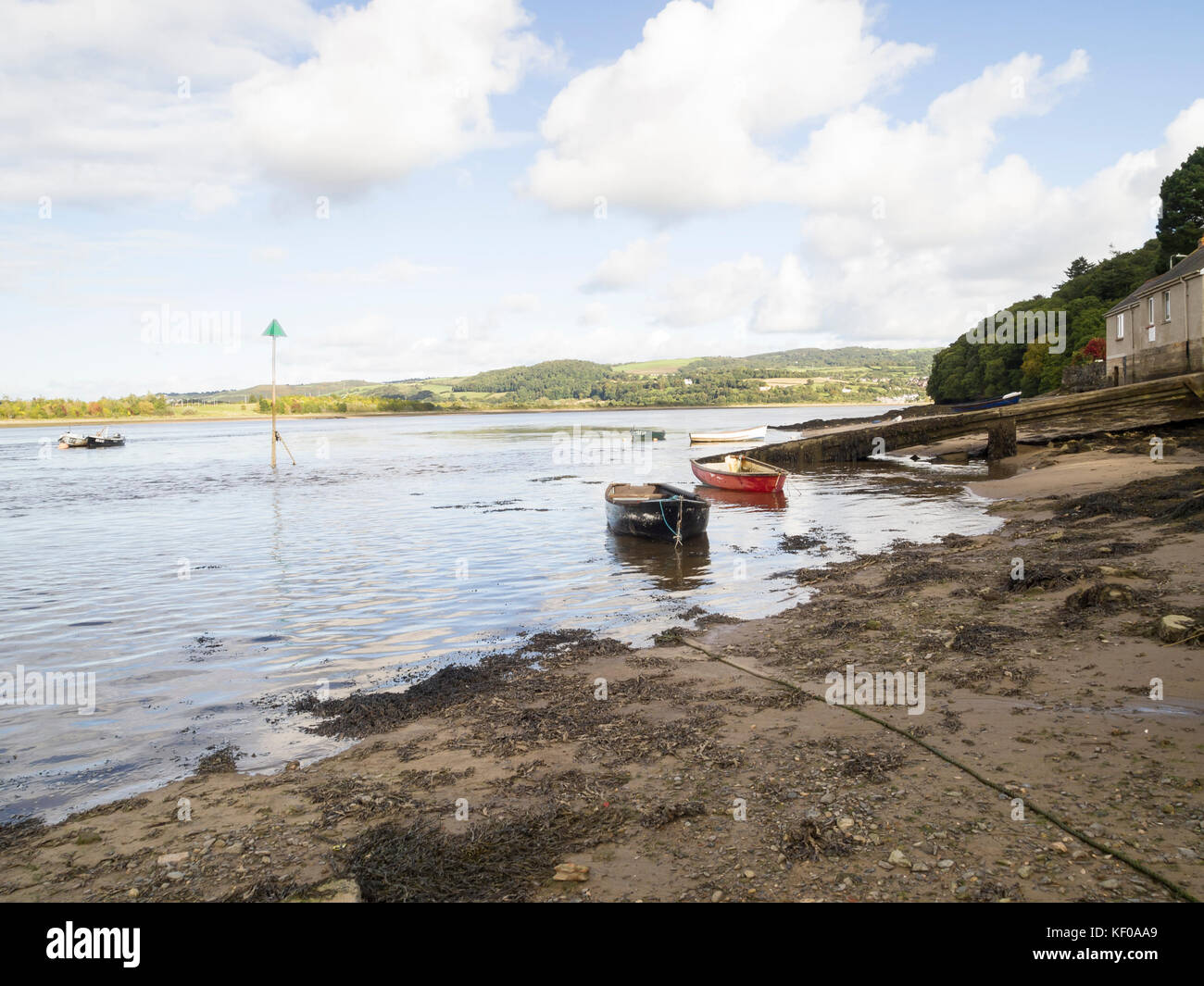 Conwy river estuary view at slipway Stock Photo - Alamy
