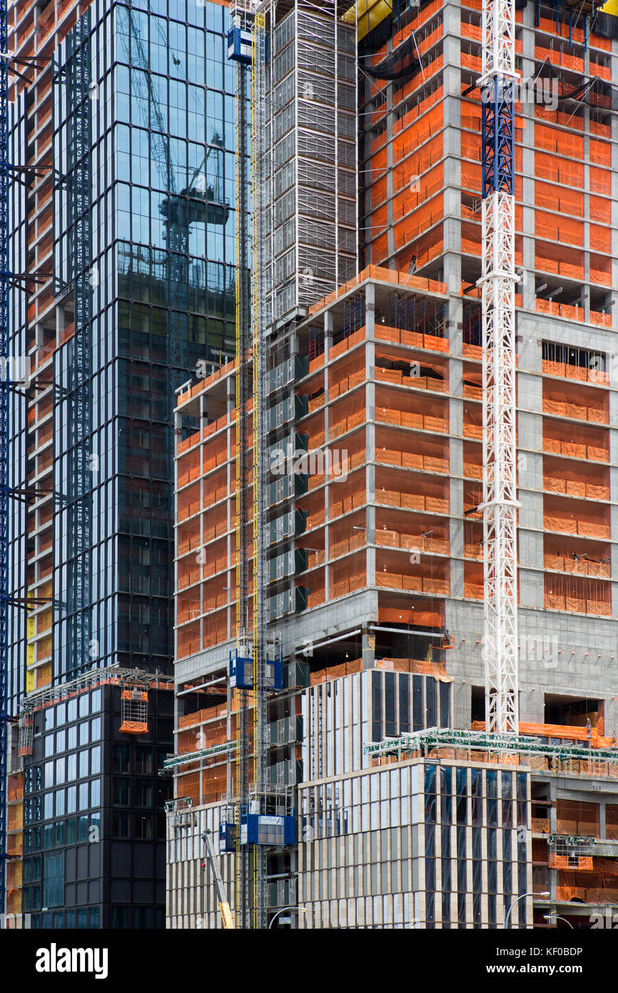 Tall buildings under construction in New York city, USA Stock Photo - Alamy