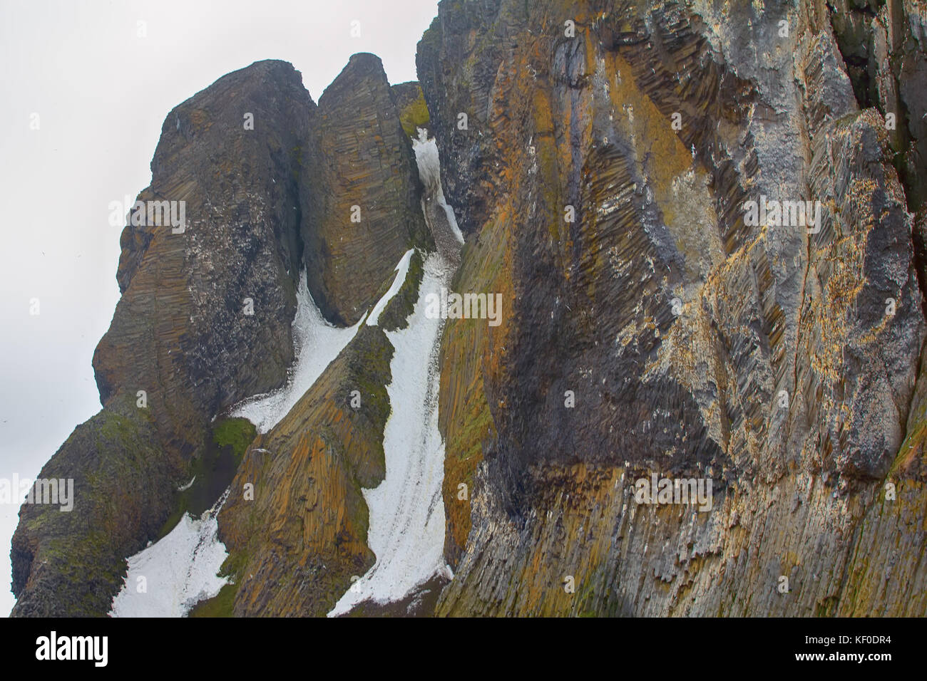 Science of Earth. Descriptive material on Geology. Basaltic columnar ...