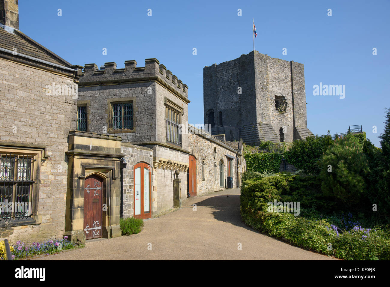 View of Clitheroe Castle, Clitheroe, Lancashire Stock Photo - Alamy