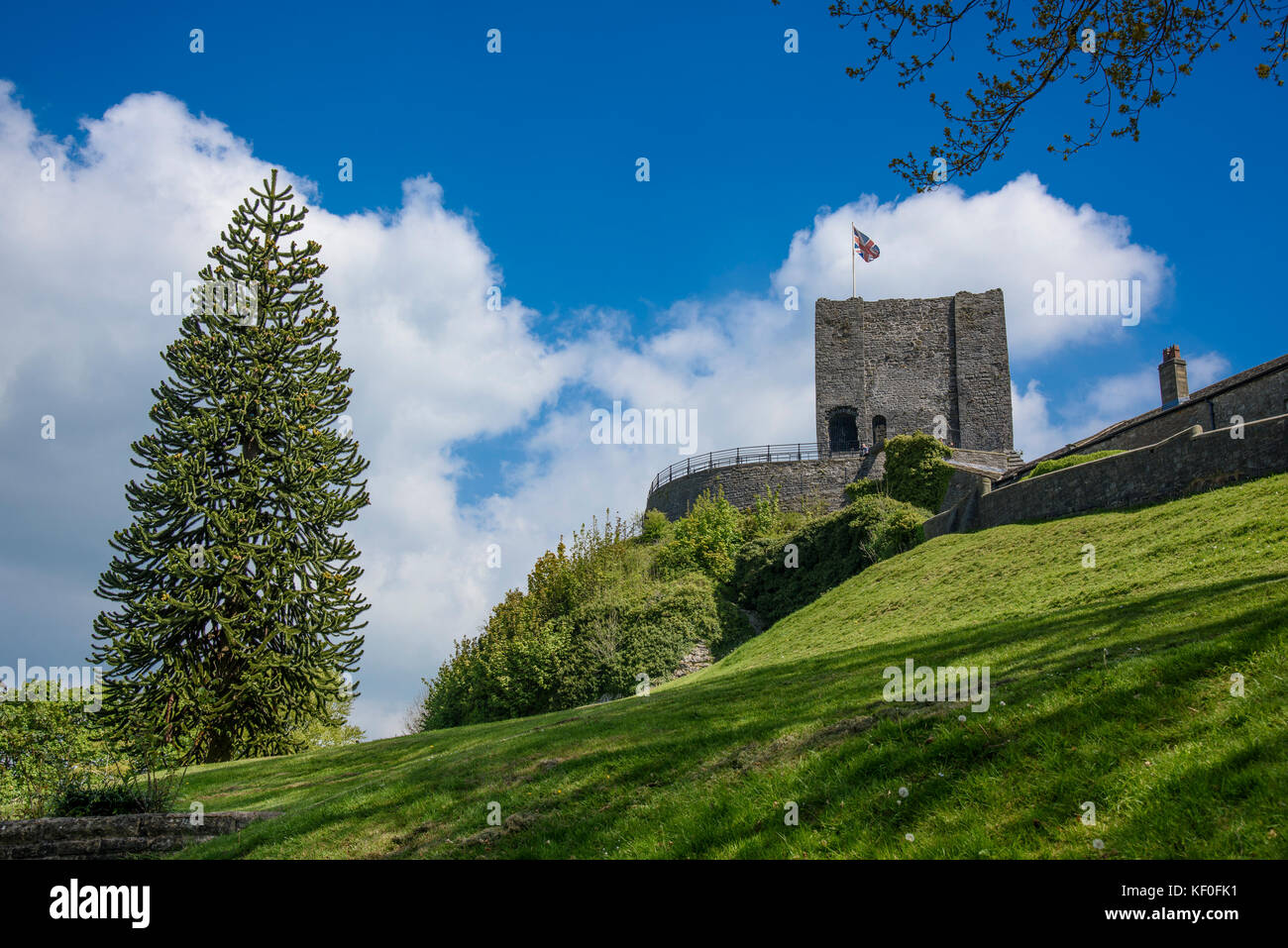 View of Clitheroe Castle, Clitheroe, Lancashire Stock Photo - Alamy