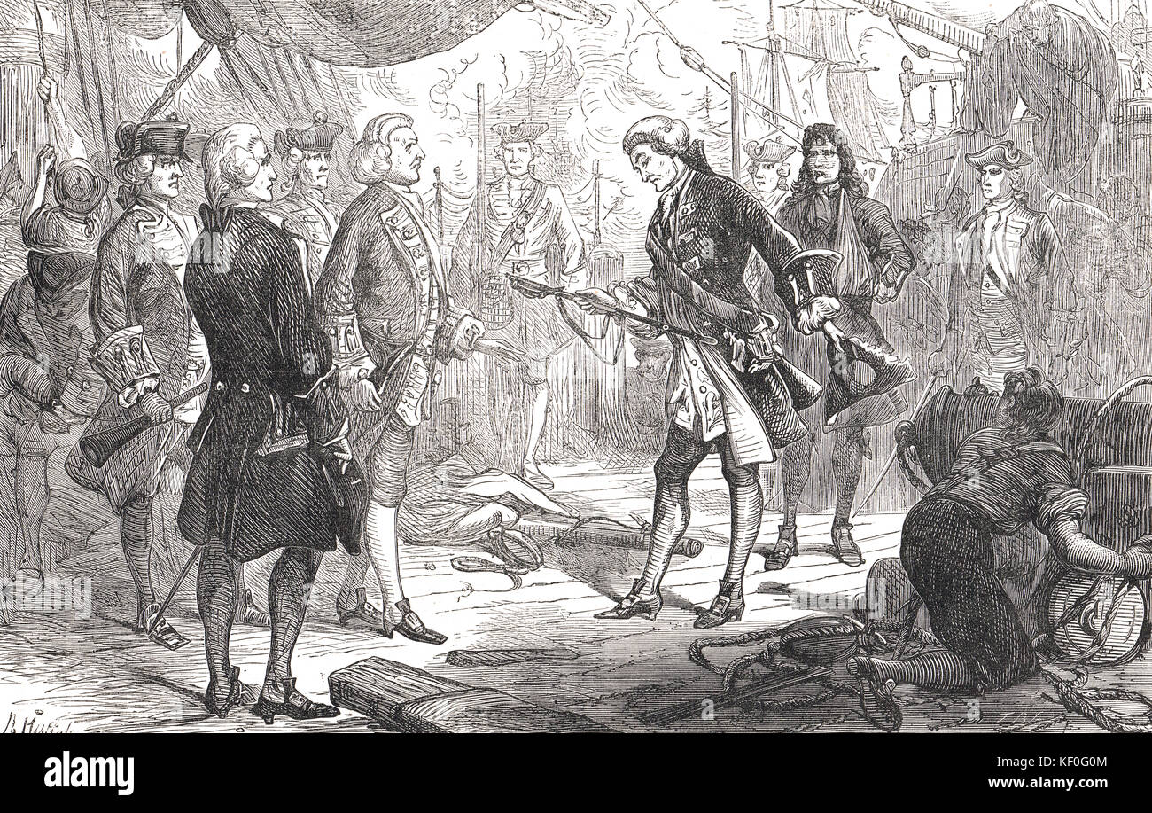 First Battle of Cape Finisterre, 1747 The surrender of M. St George ...