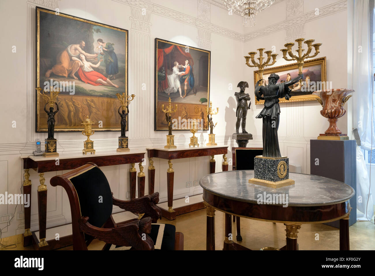 Antique store with Empire style furnitures Stock Photo - Alamy