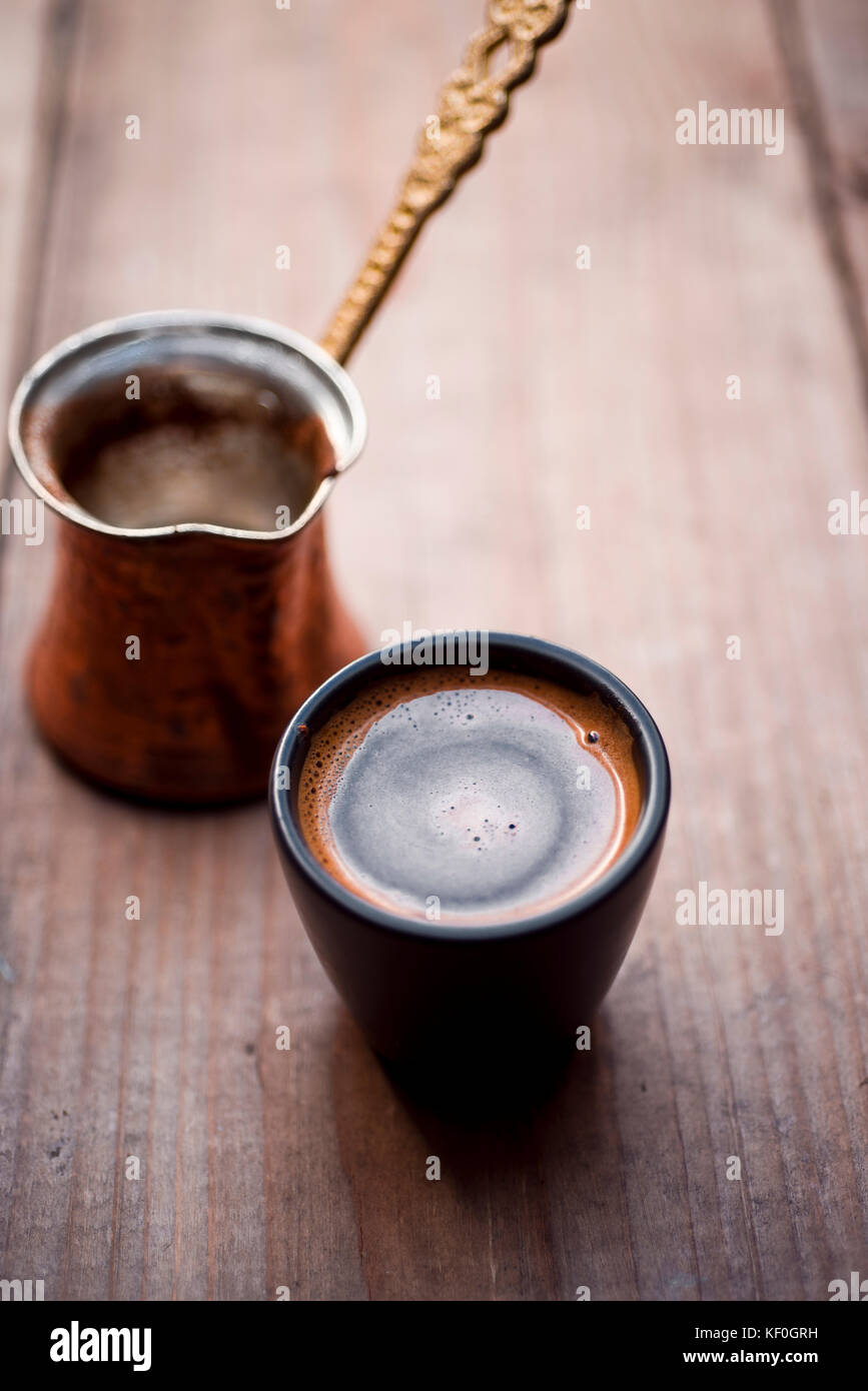 Traditional Turkish coffee Stock Photo - Alamy