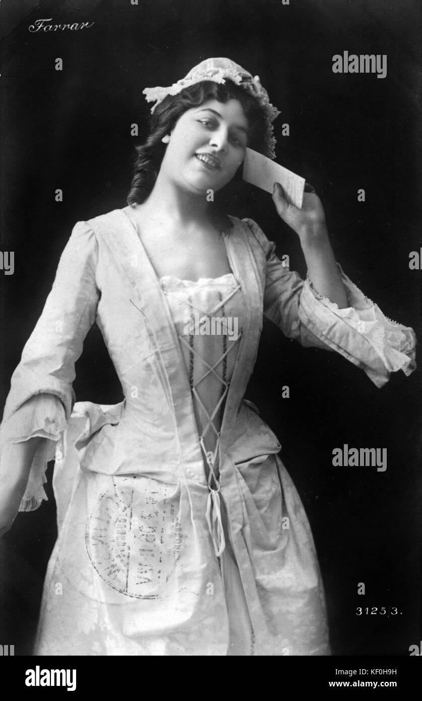 Geraldine Farrar in role, opera singer; February 28 1882 - March 11 ...