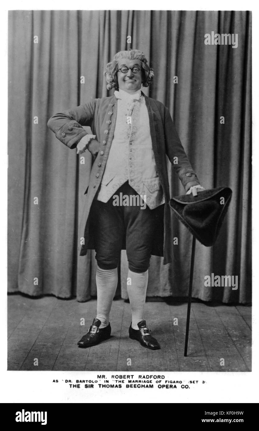 Robert Radford as Dr. Bartolo in 'The Marriage of Figaro' by Mozart ...