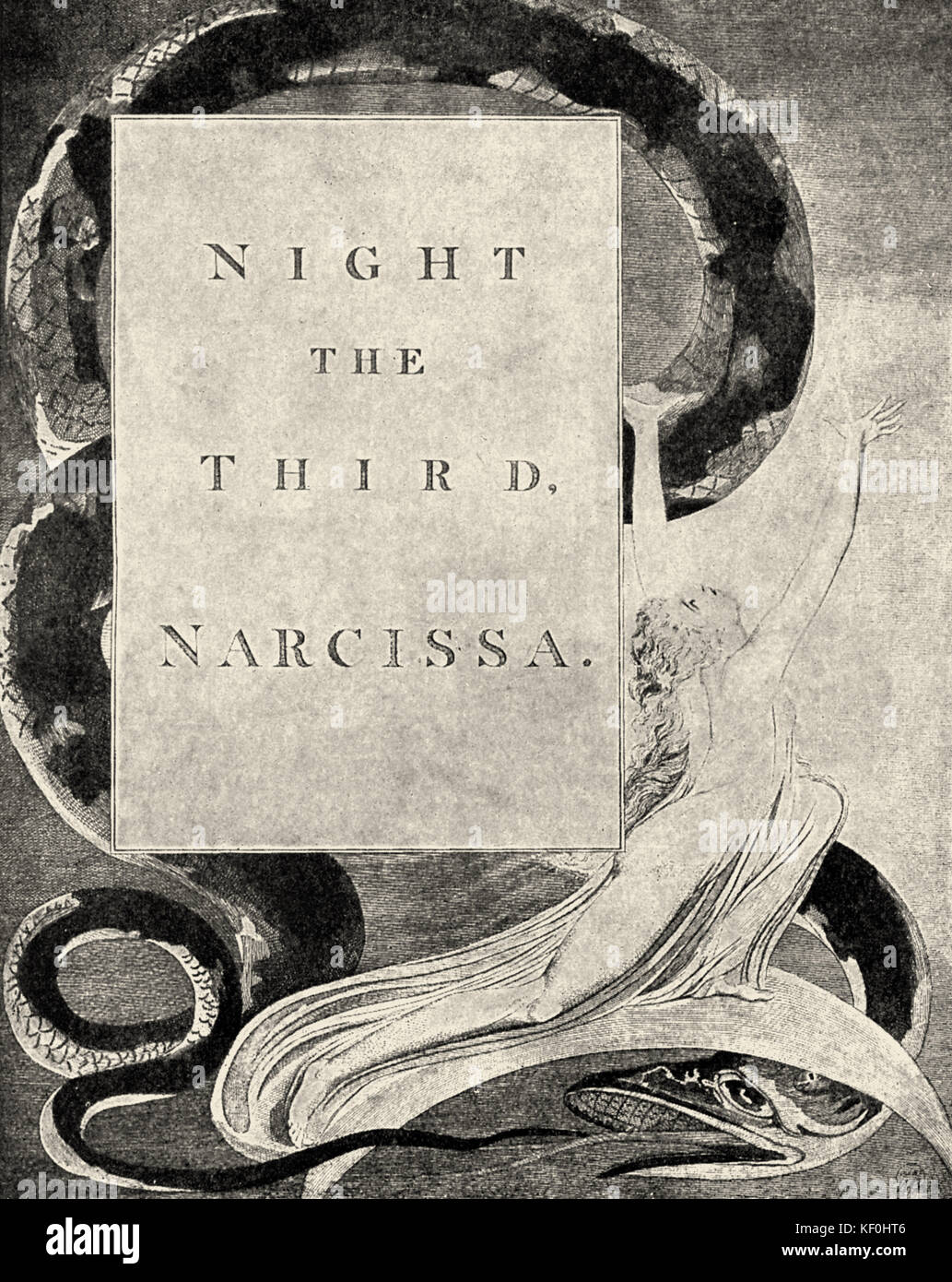 'Night The Third, Narcissa', title-page to William Blake 's 'Night ...