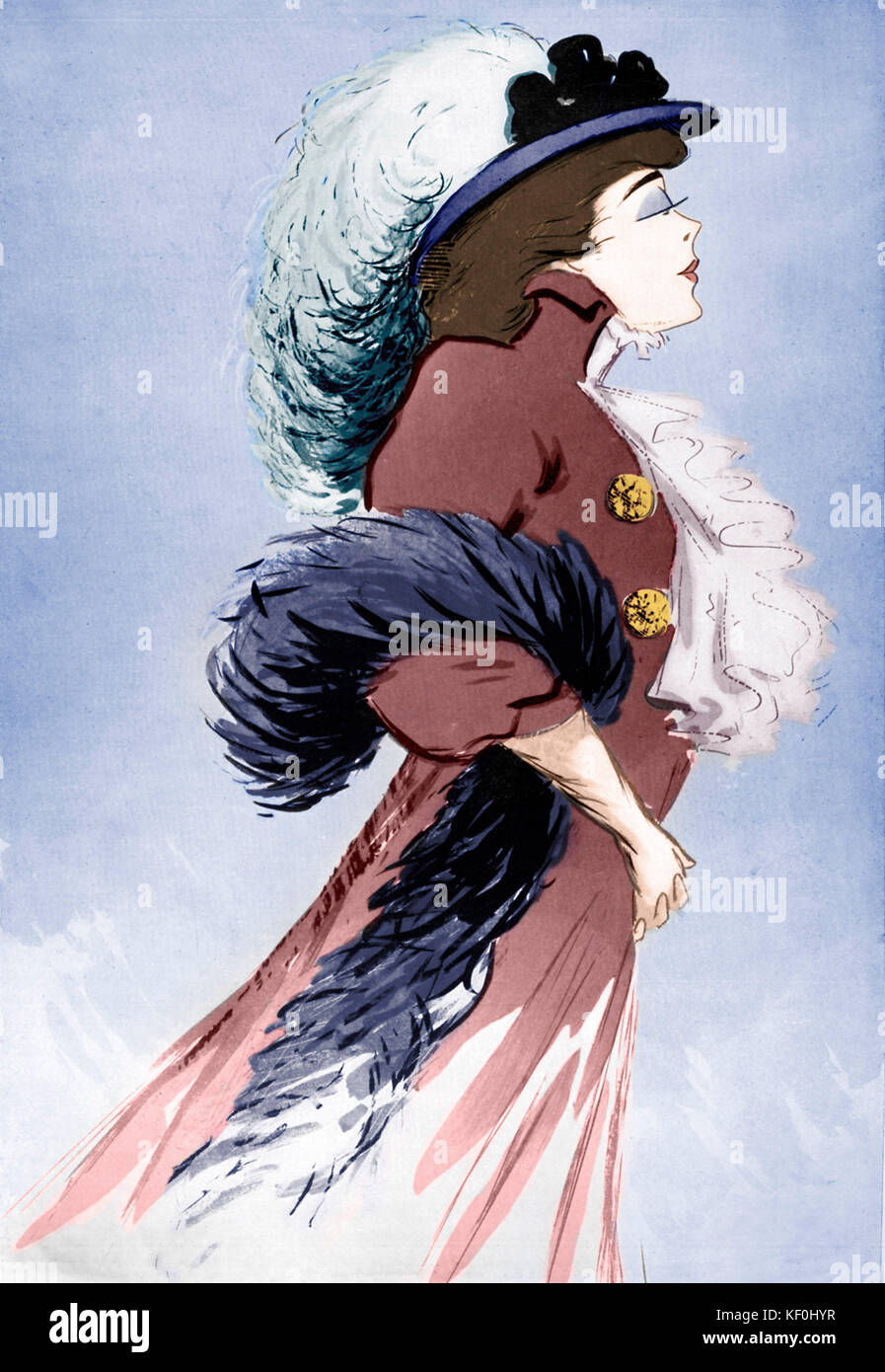 Jane Hading, French actress (1859-1940) by Daniel de Losques ...