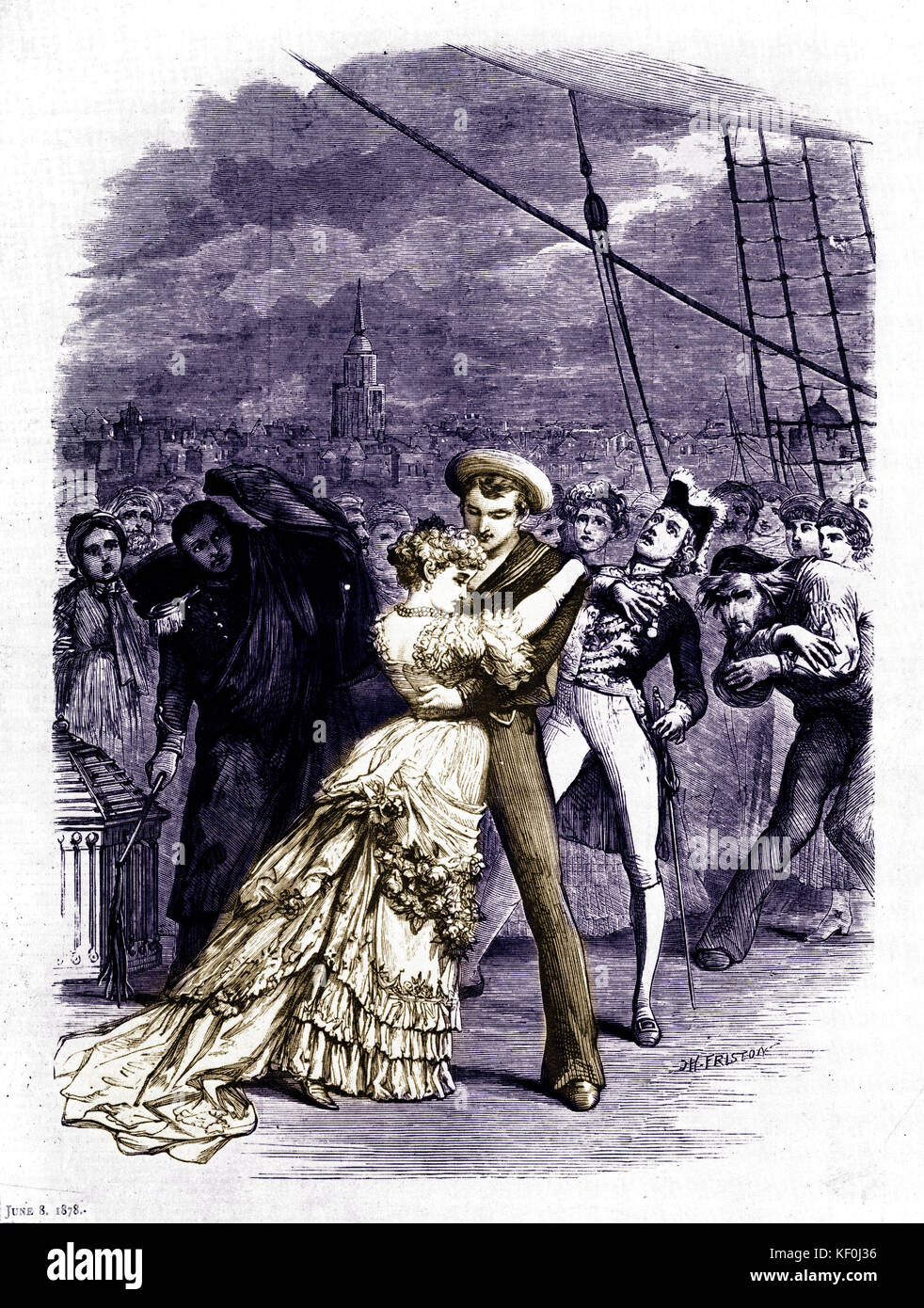 H.M.S. Pinafore - artist's impression of Gilbert & Sullivan 's comic ...