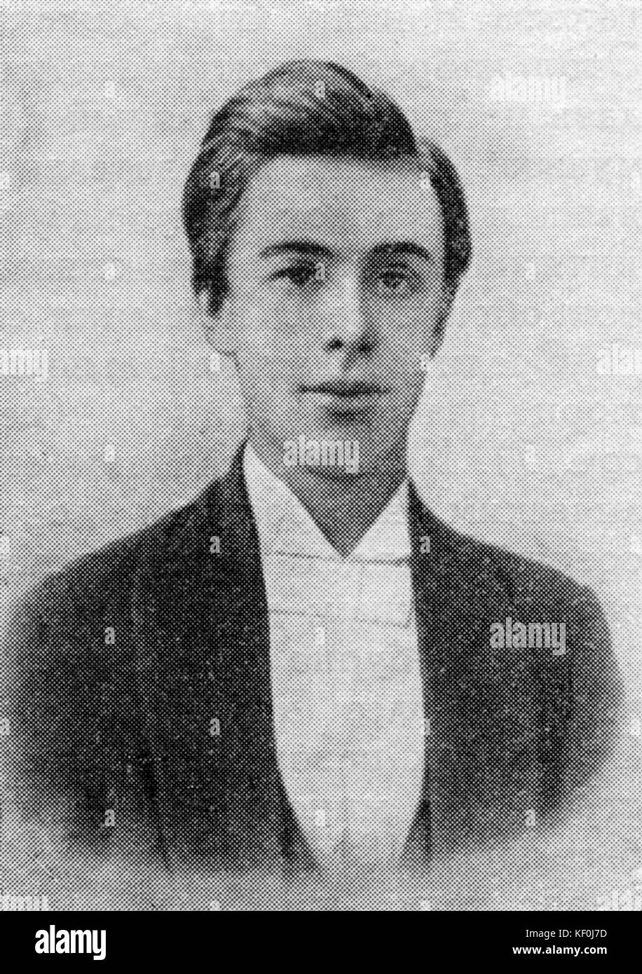 Alexander Scriabin in 1890. Russian composer and pianist,. 6 January ...