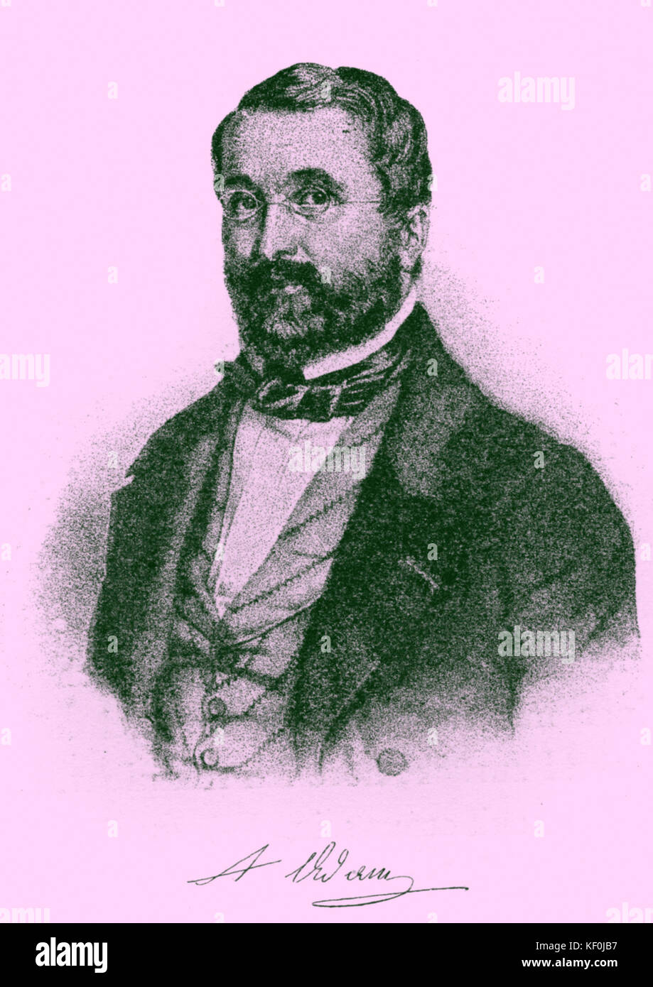 Adolph Charles Adam (1803-1856) French Composer Stock Photo - Alamy