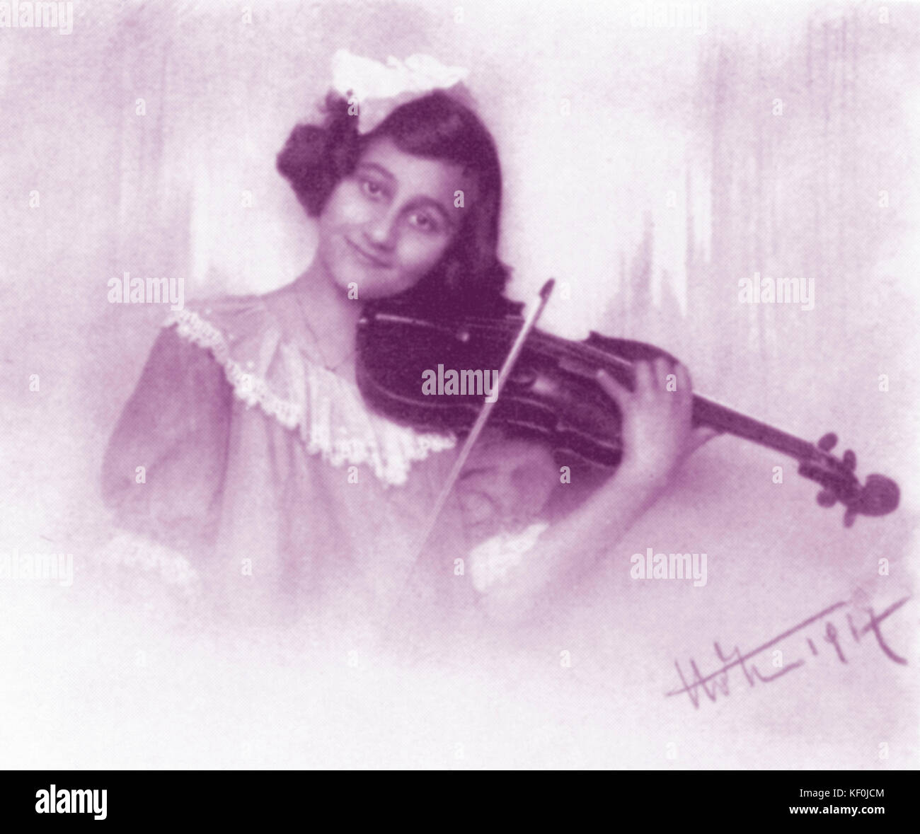 Erica Morini - portrait of the violinist as a young girl. Born in ...