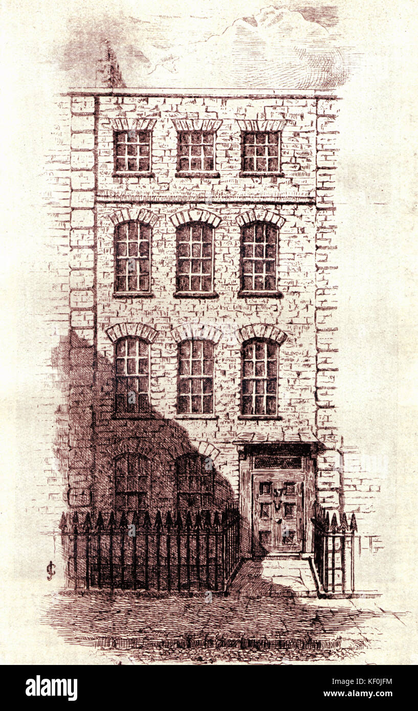 George Frideric Handel `s house in 25 Brook Street, London where the ...