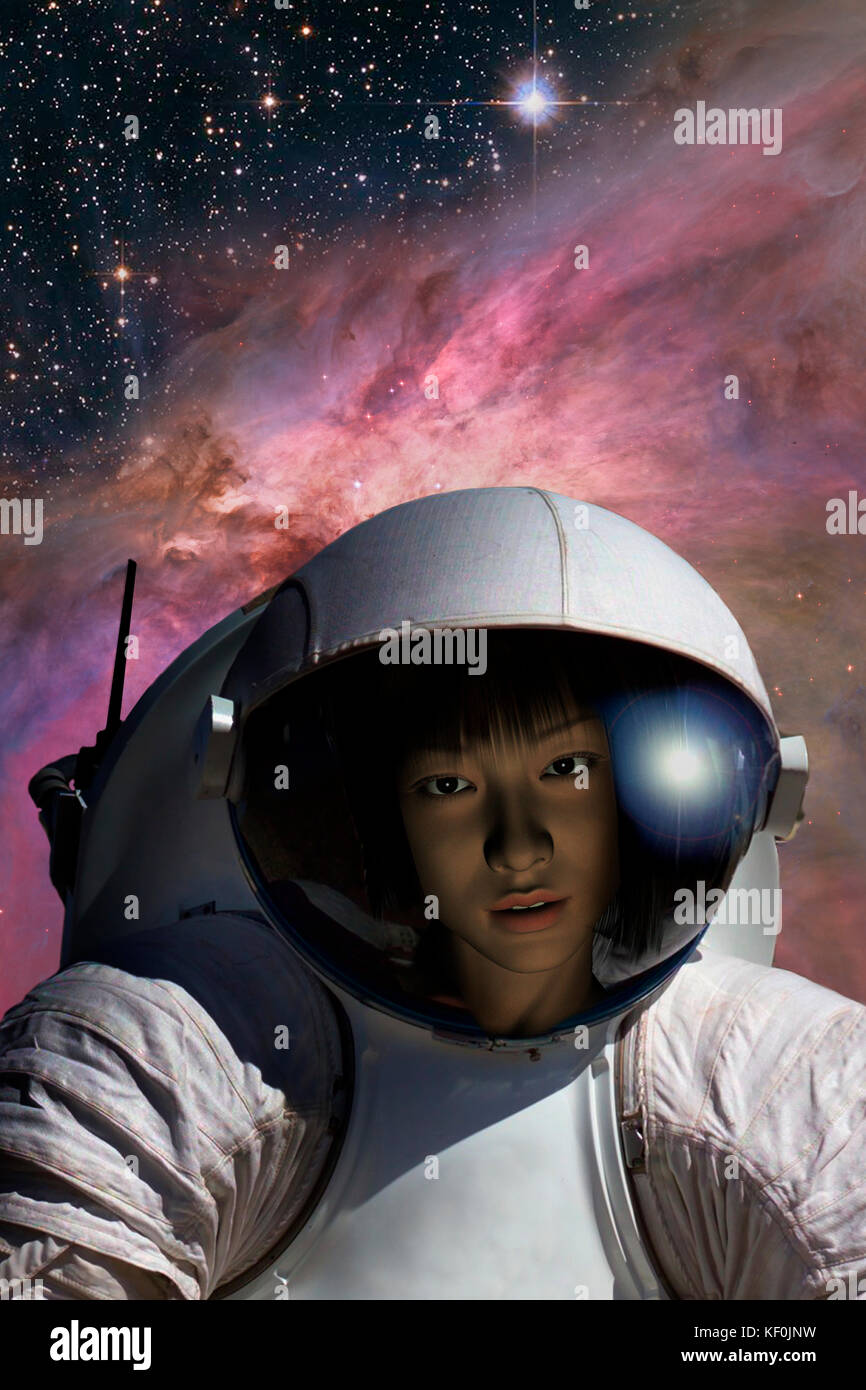 Female Asian Astronaut Stock Photo - Alamy