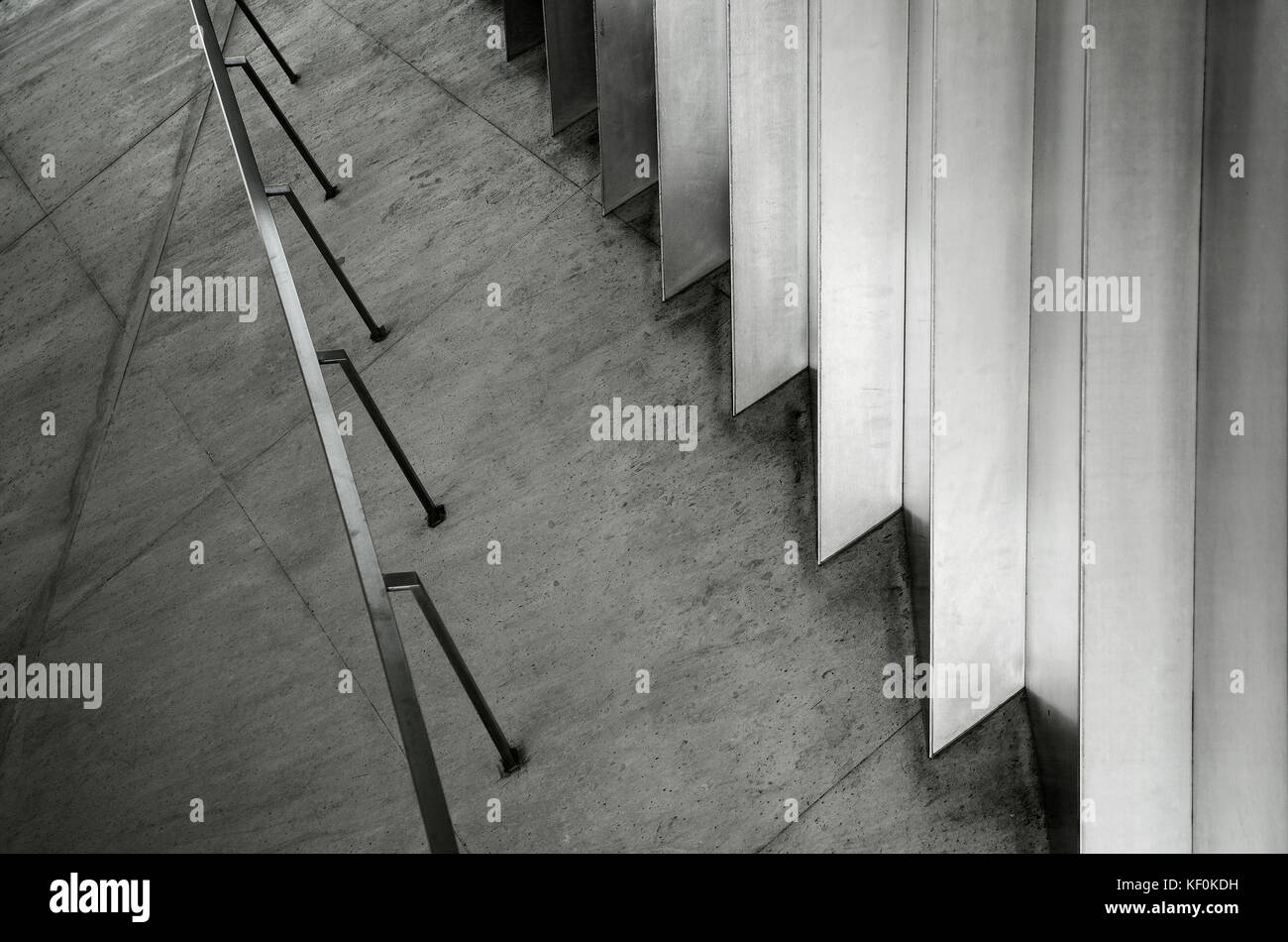 abstract grey background of contemporary minimal architecture interior ...
