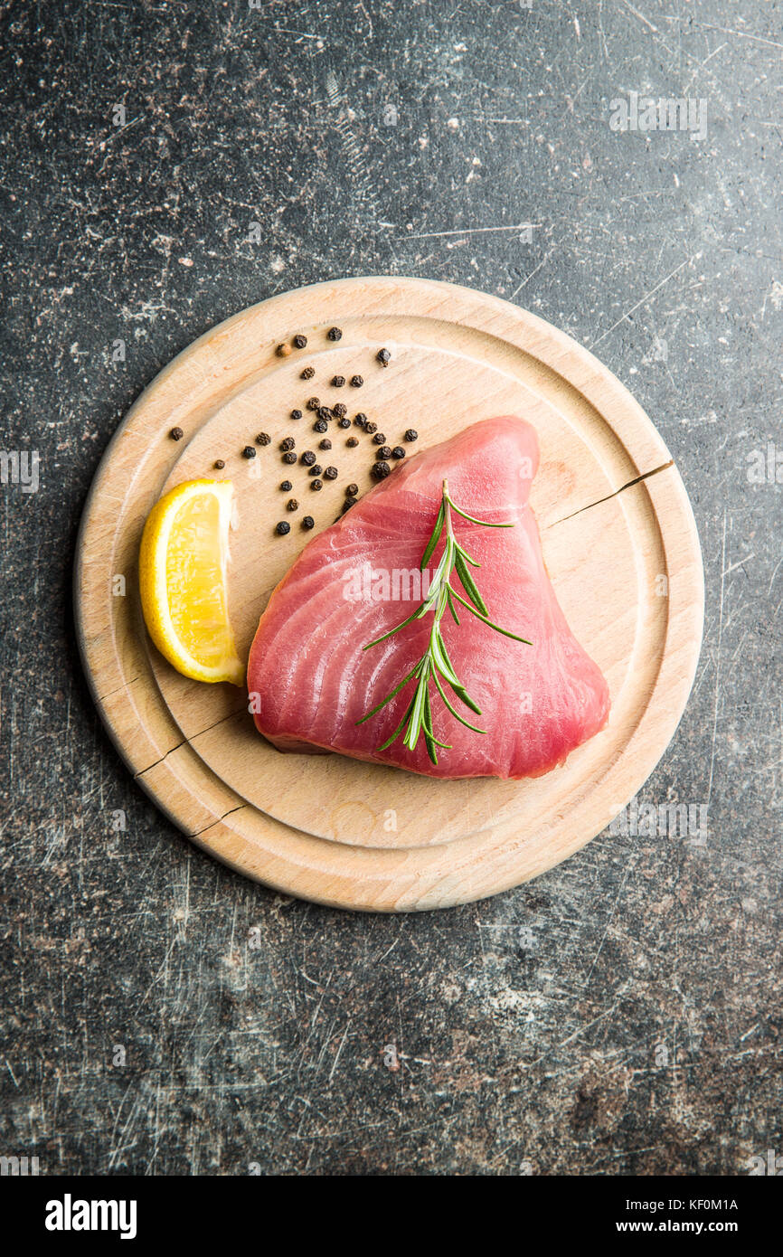 Fresh tuna steak on hi-res stock photography and images - Alamy