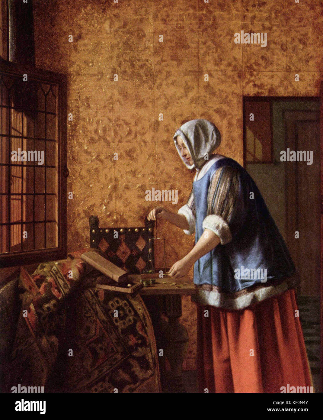 The gold weigher hi-res stock photography and images - Alamy