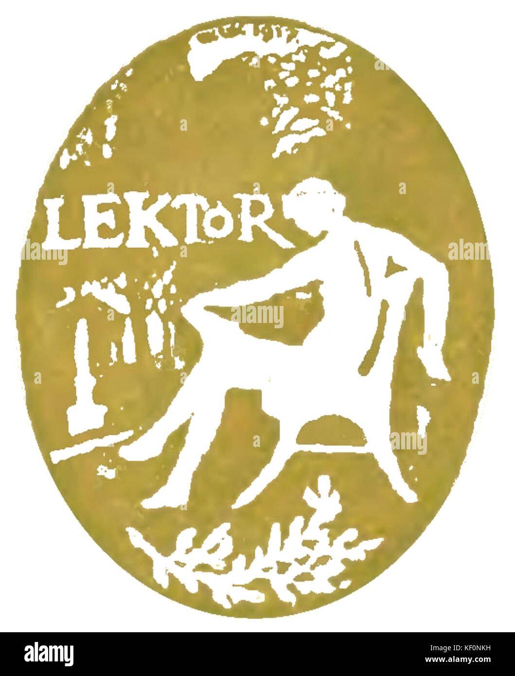 Lektor logo yellow Stock Photo - Alamy