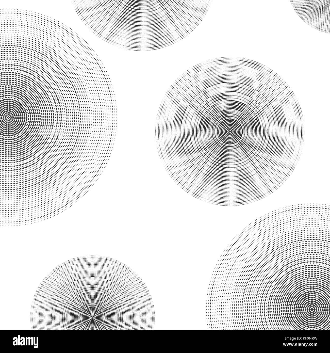 Variety Grey dots in circle shape pattern design abstract background ...