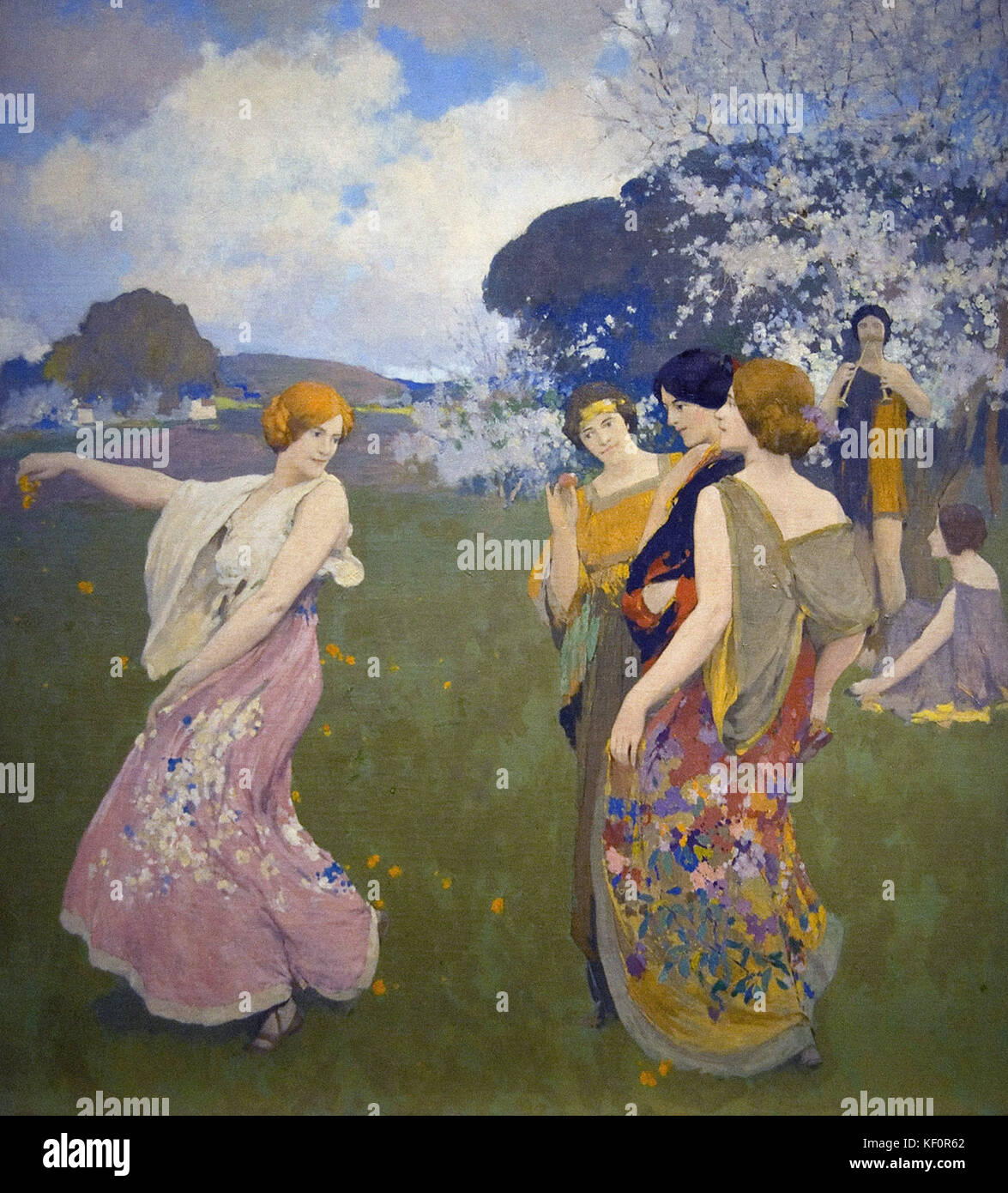 Arthur F. Mathews Spring Dance Stock Photo - Alamy