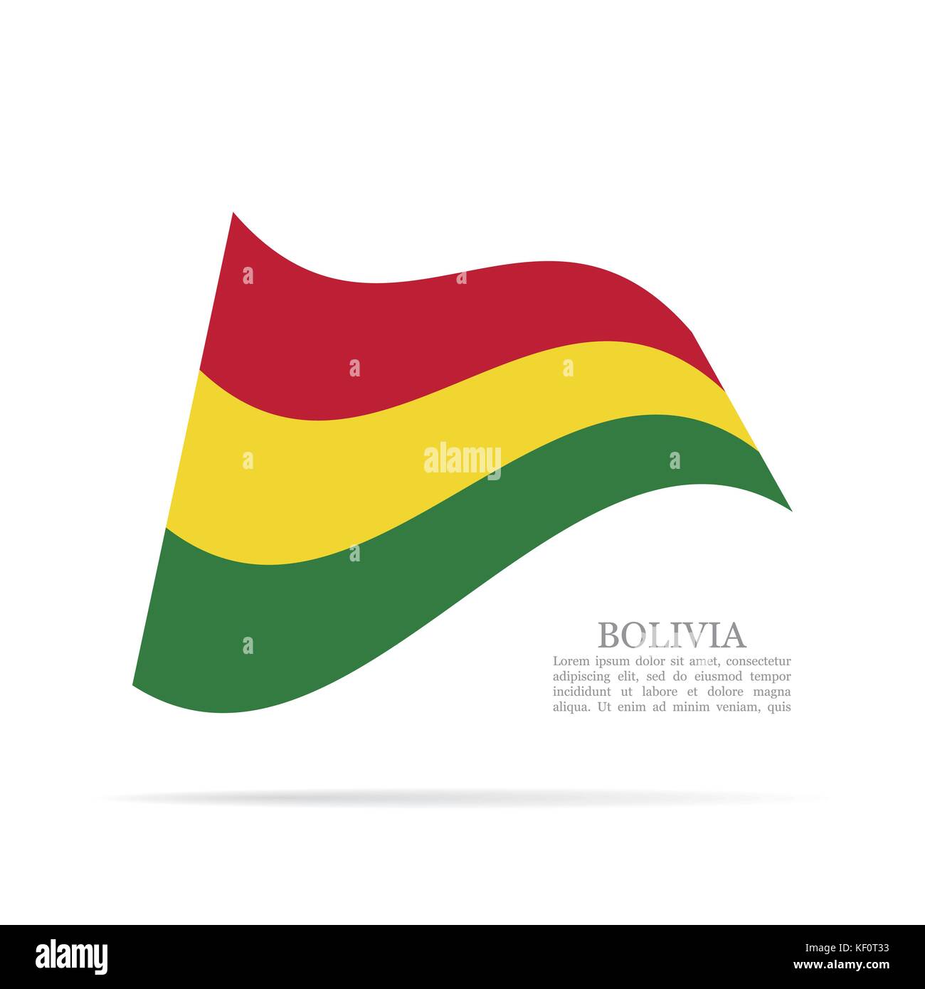 Bolivia national flag waving vector icon Stock Vector Image & Art - Alamy