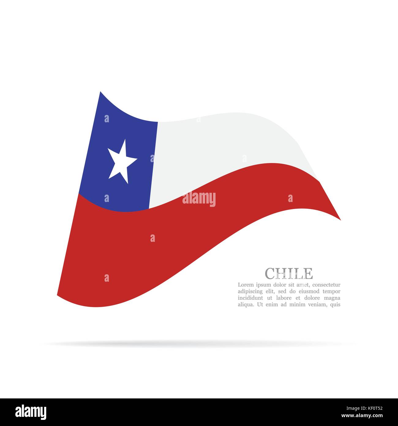 Chile national flag waving vector icon Stock Vector Image & Art - Alamy
